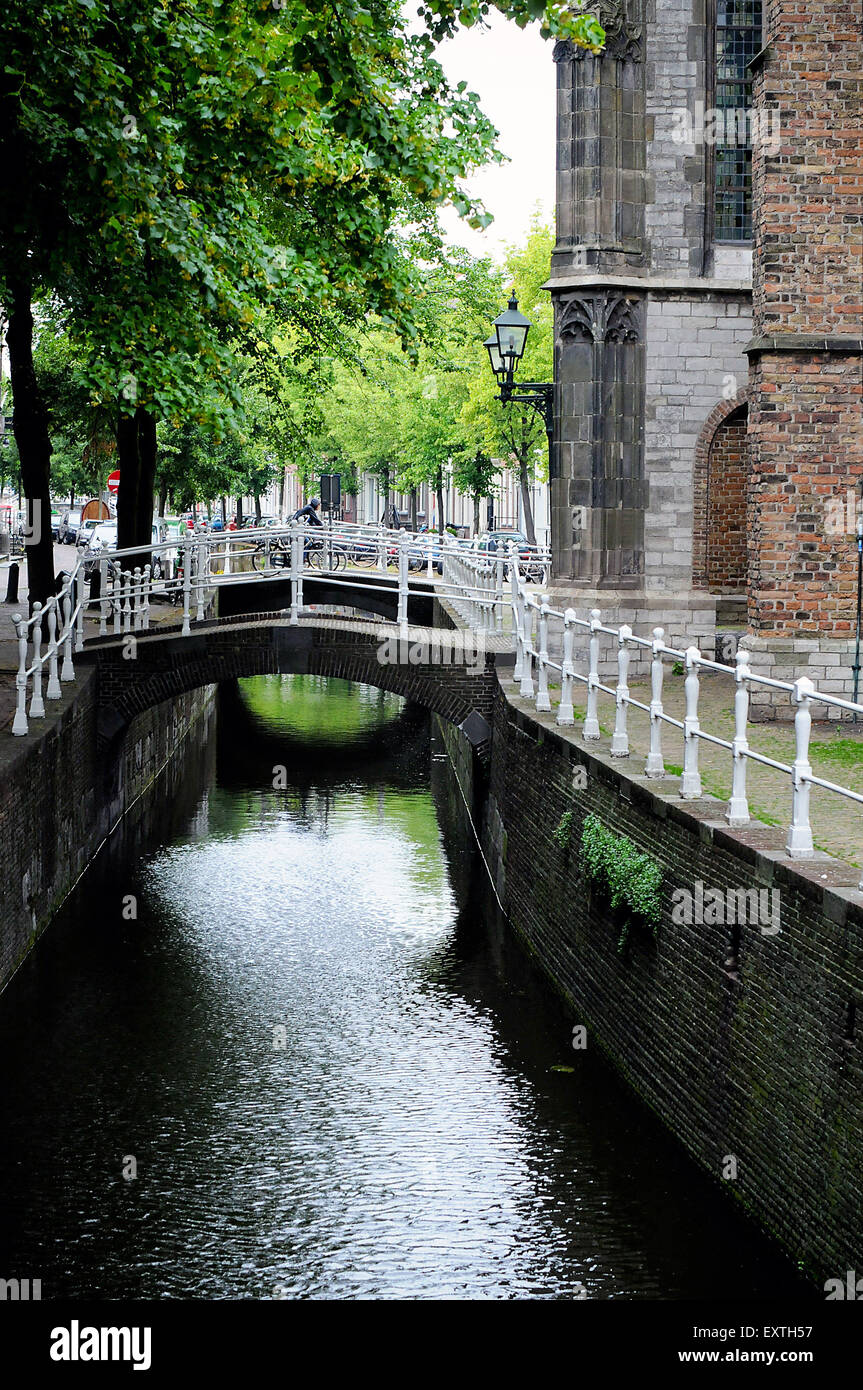 Canals in Delft, The Netherlands Stock Photo - Alamy