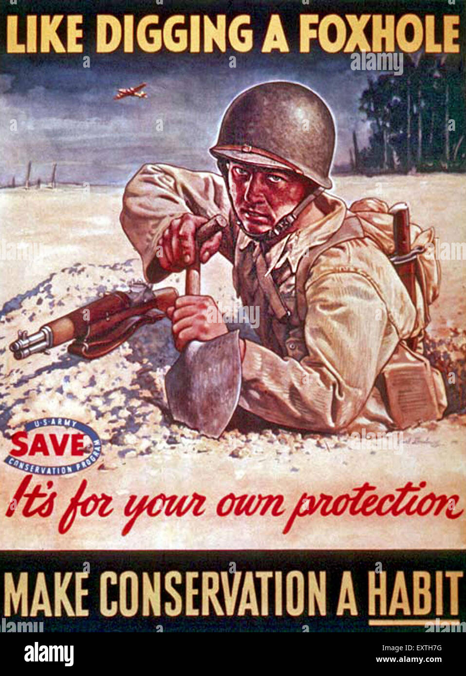 1940s USA Conservation Poster Stock Photo - Alamy