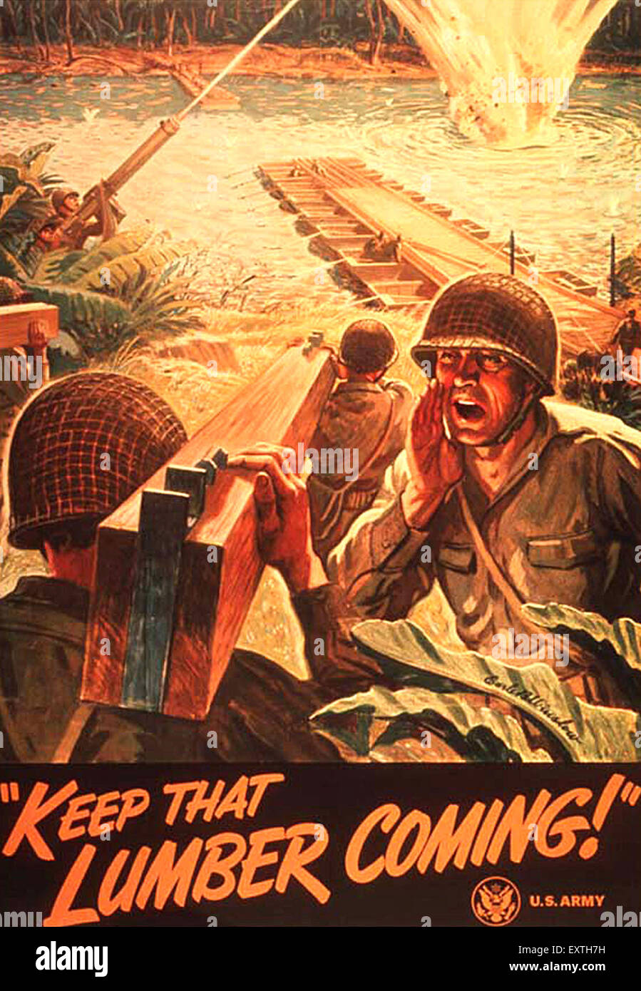 1940s USA US Army Poster Stock Photo - Alamy