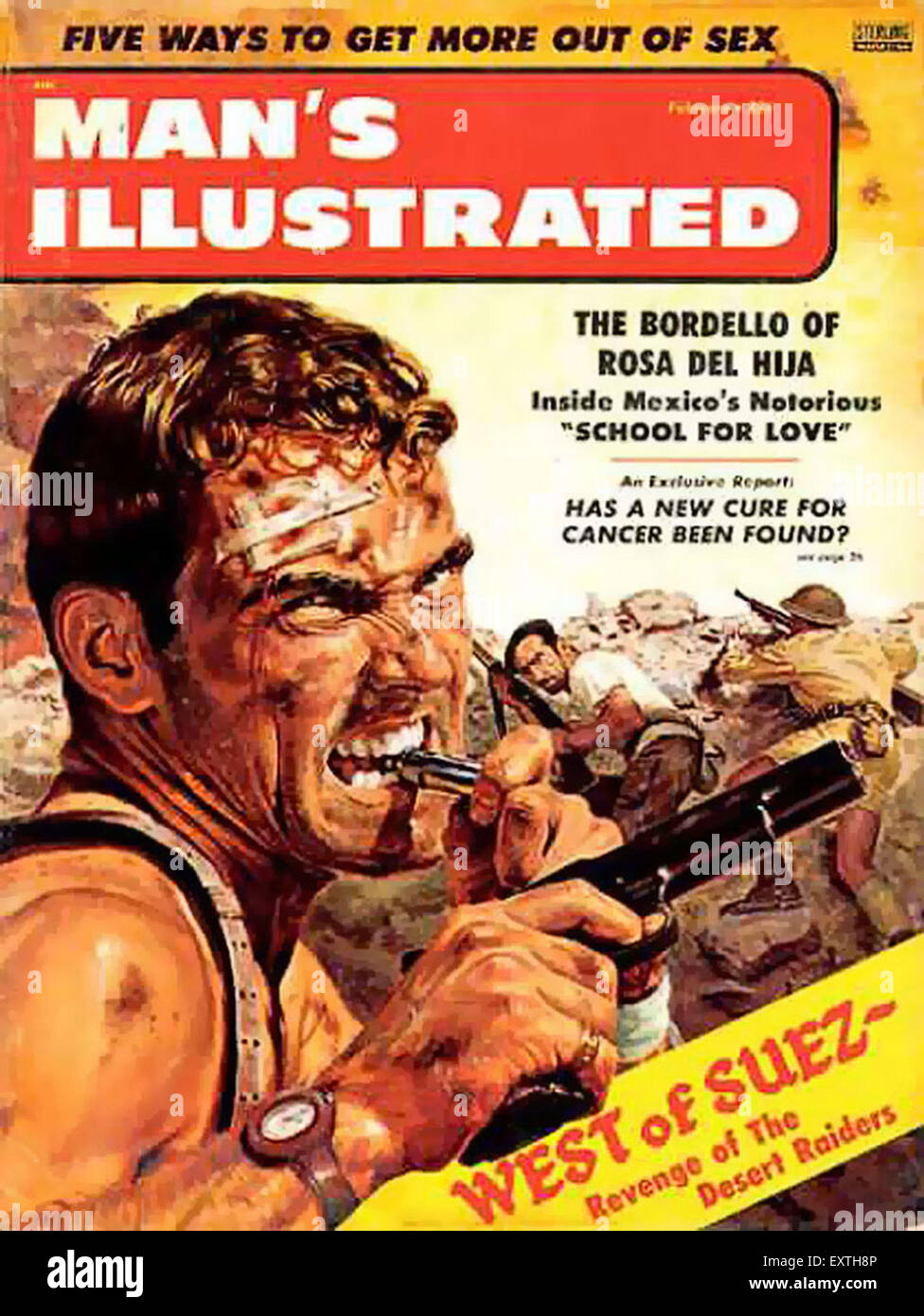 1960s USA Man's Illustrated Magazine Cover Stock Photo - Alamy