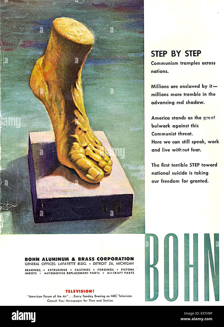 1950s USA Bohn Magazine Advert Stock Photo - Alamy