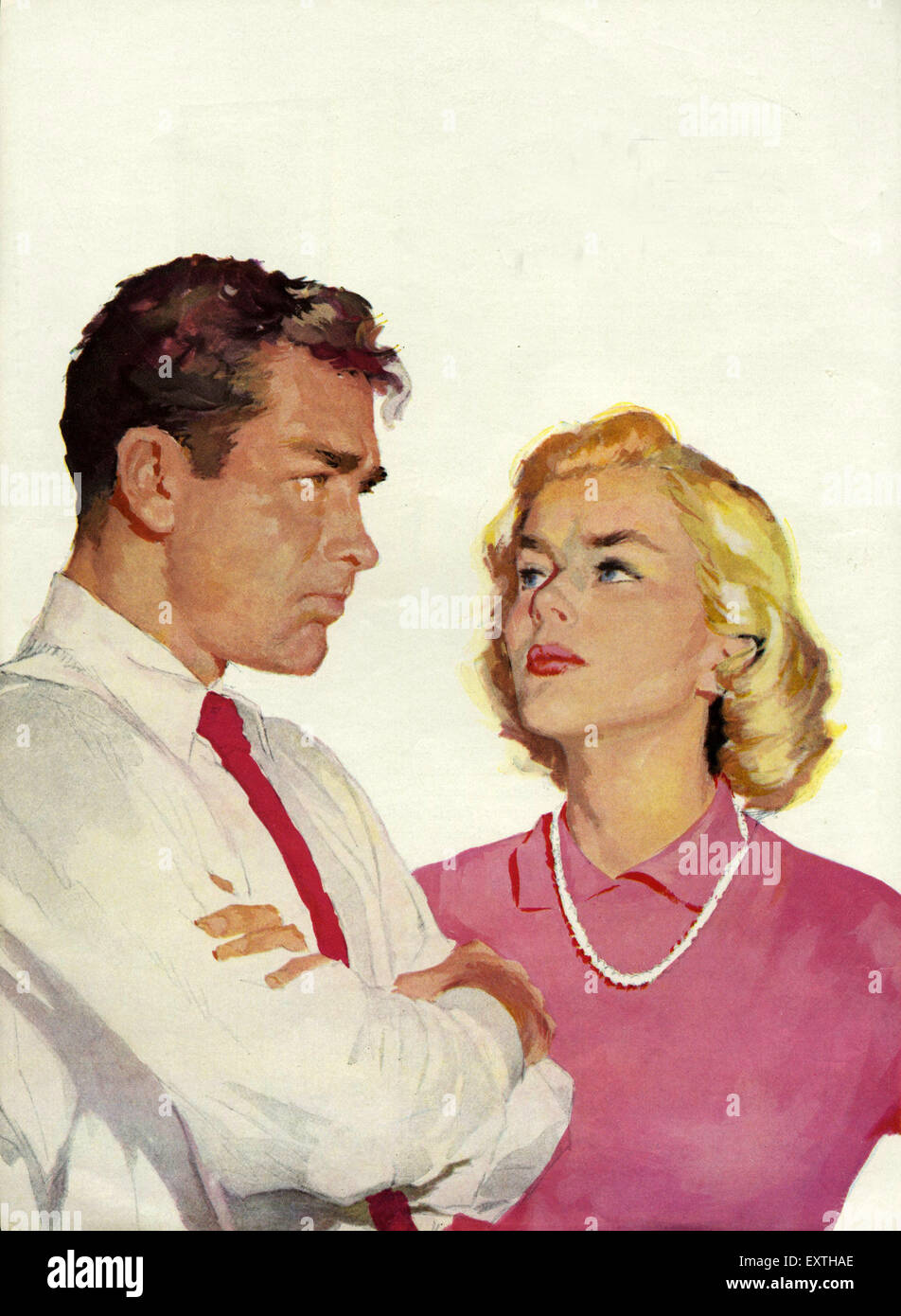 1950s UK Arguments Magazine Plate Stock Photo - Alamy
