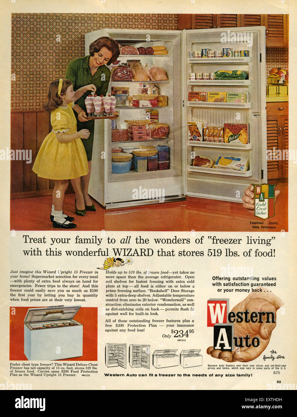 1960s USA Western Auto Magazine Advert Stock Photo - Alamy