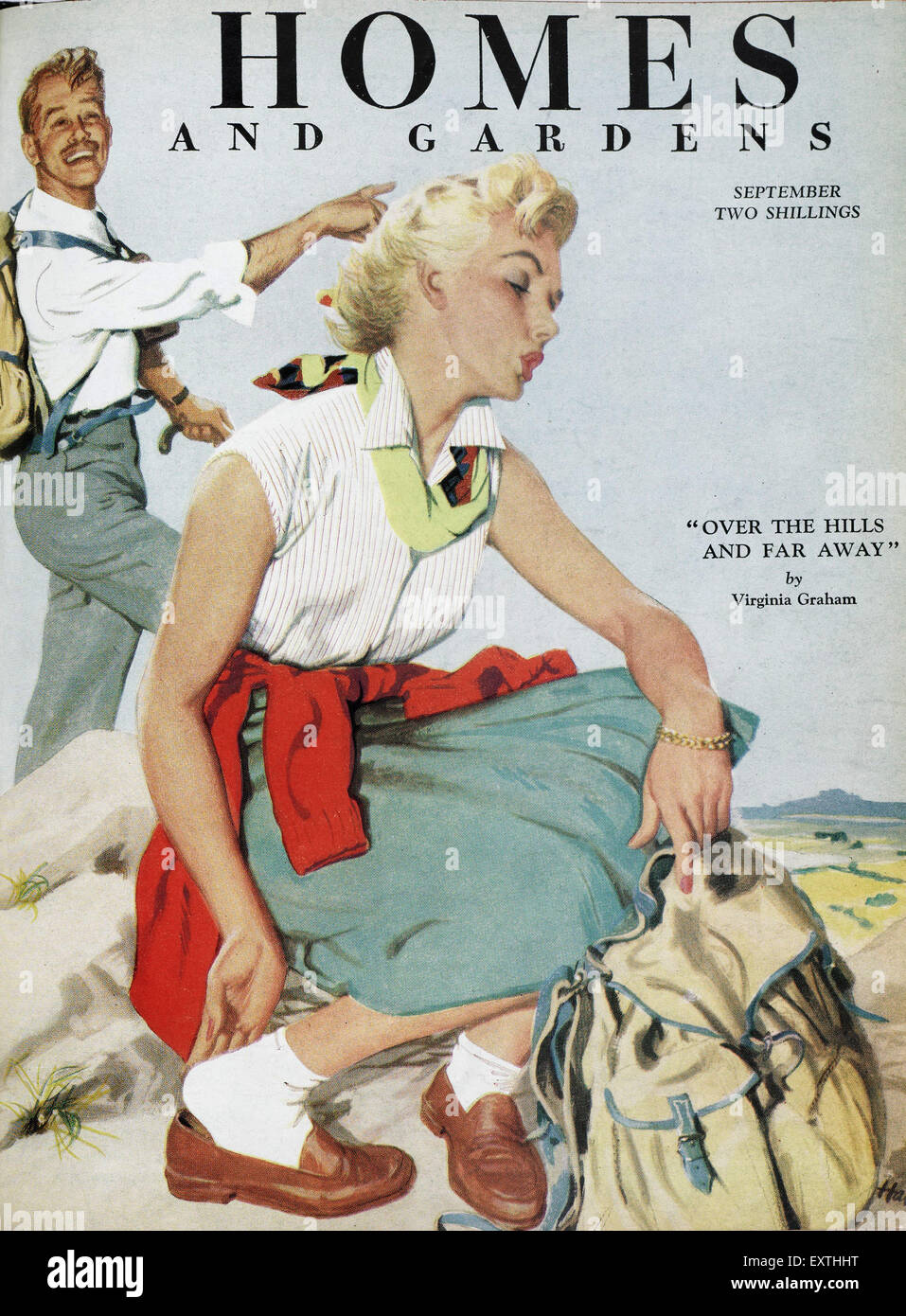 1950s UK Homes and Gardens Magazine Cover Stock Photo - Alamy