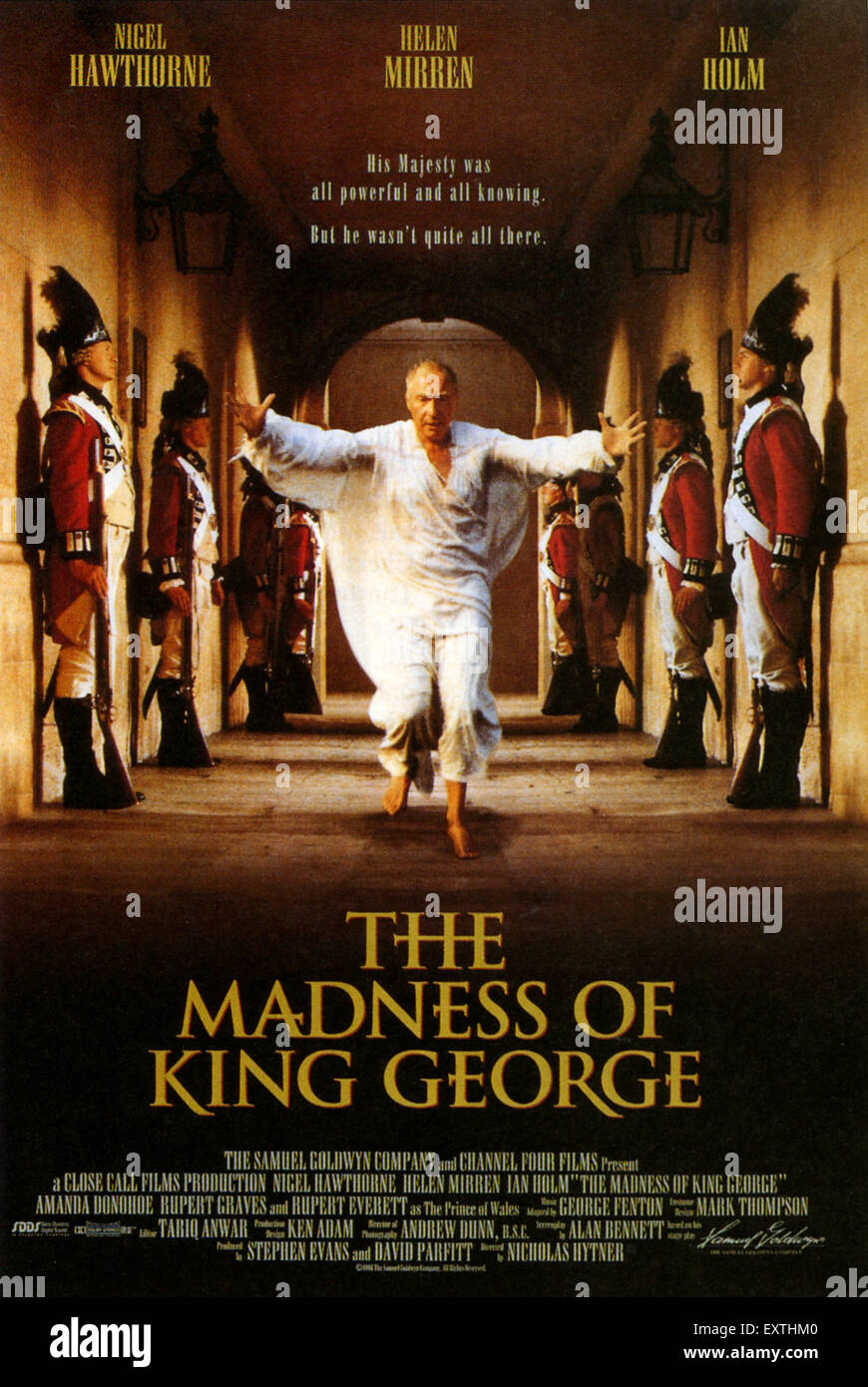 1990s UK The Madness of King George Film Poster Stock Photo - Alamy