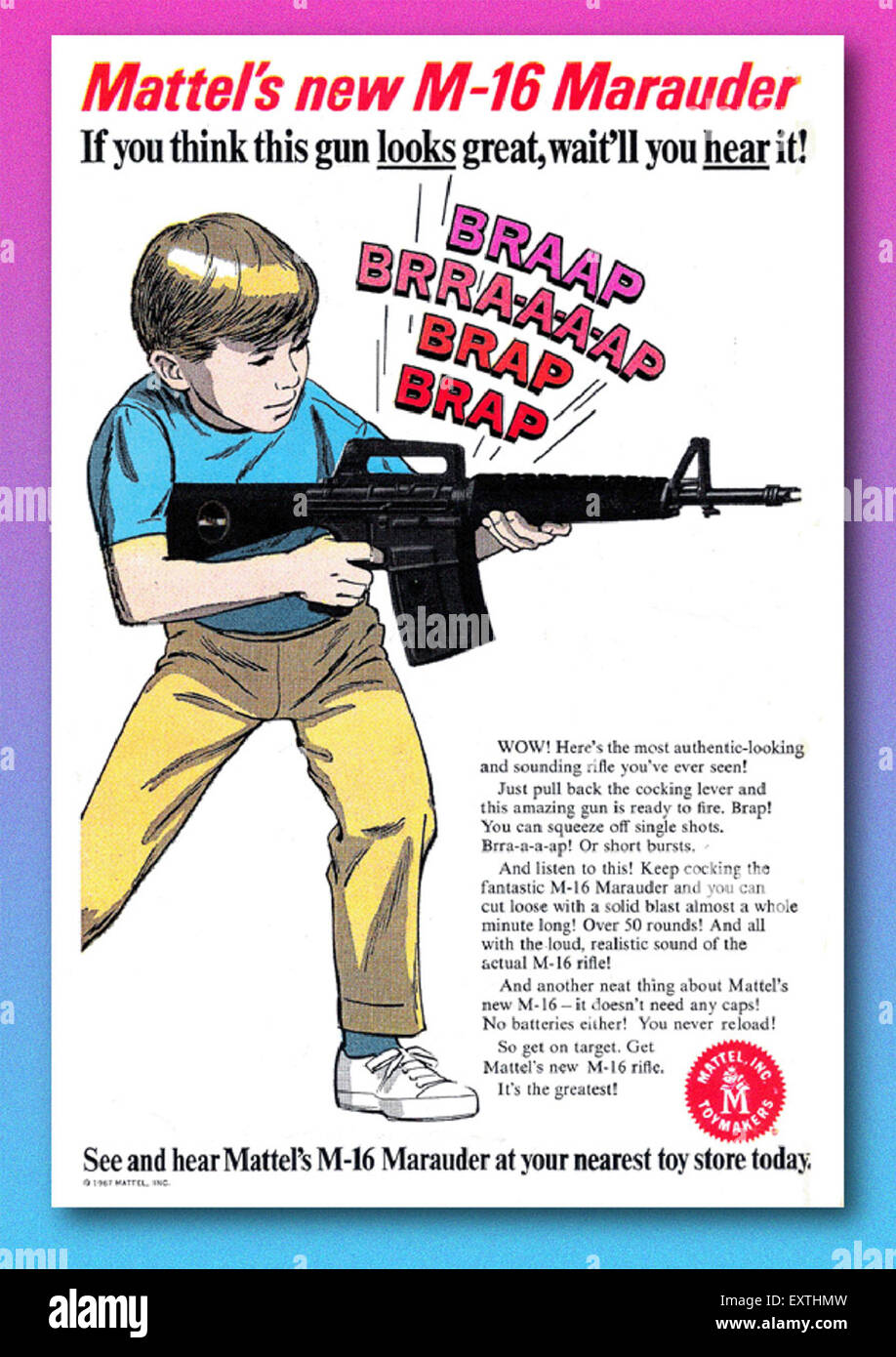 1960s USA Mattel Magazine Advert Stock Photo - Alamy