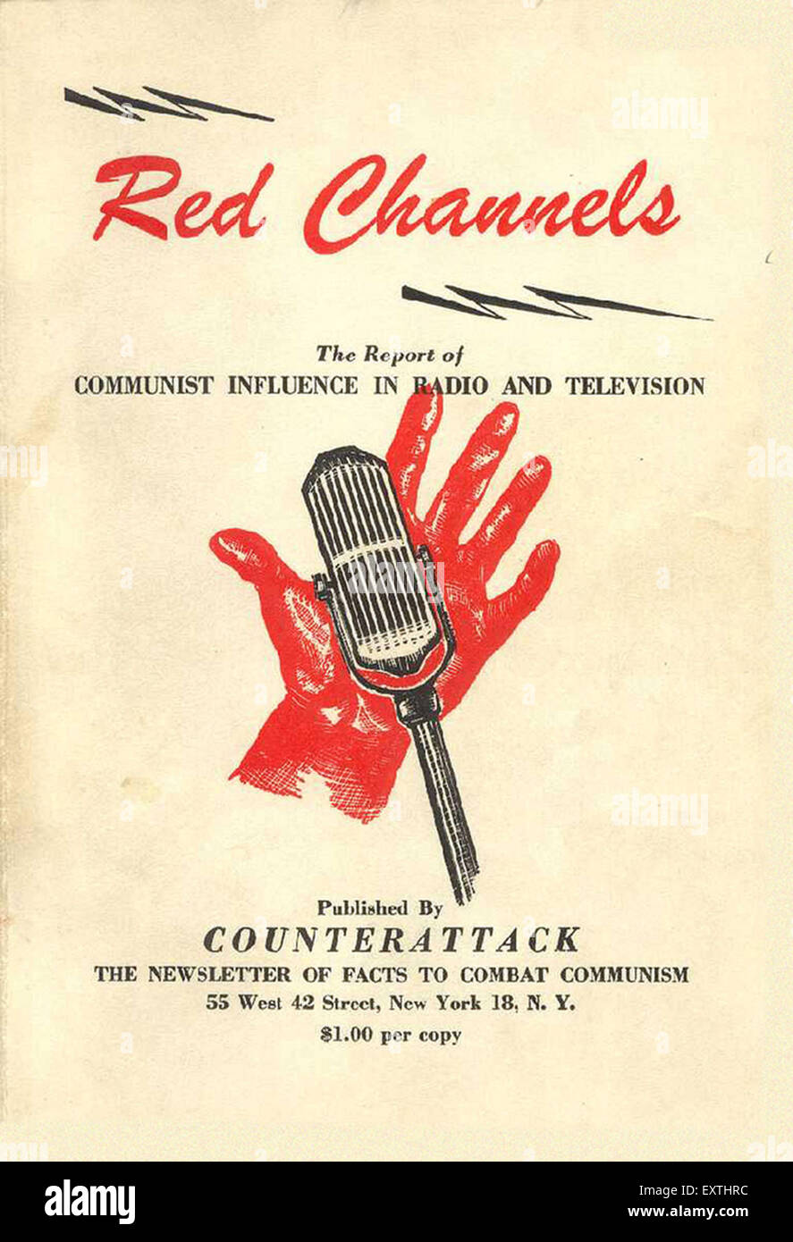 1950s USA Red Channels Magazine Cover Stock Photo - Alamy