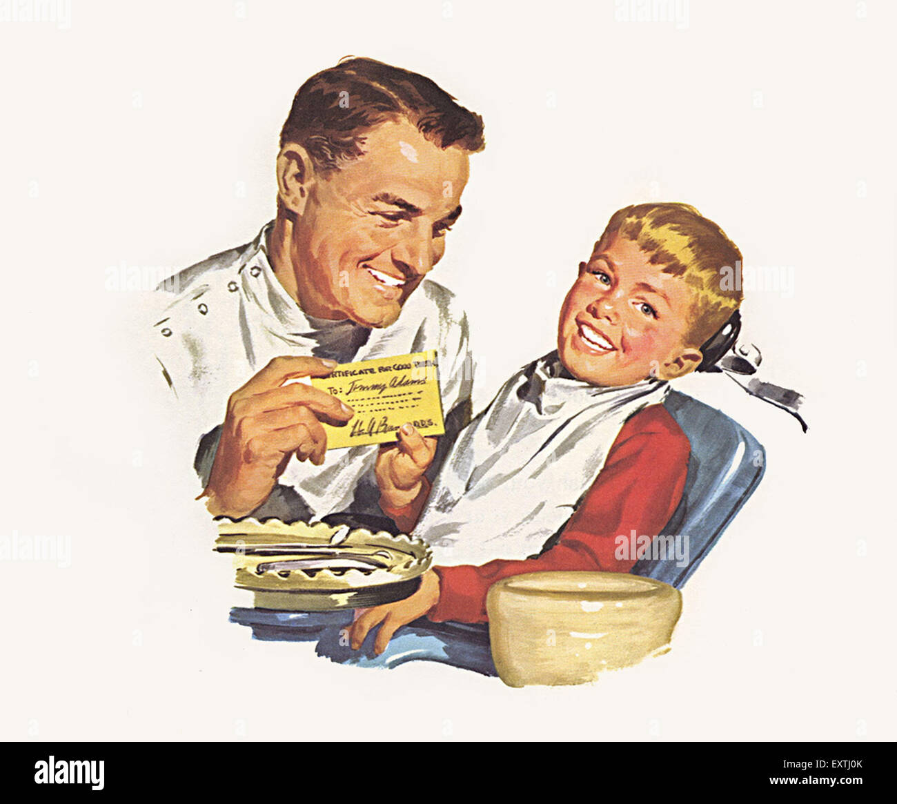 1950s USA Crest Magazine Advert Stock Photo - Alamy