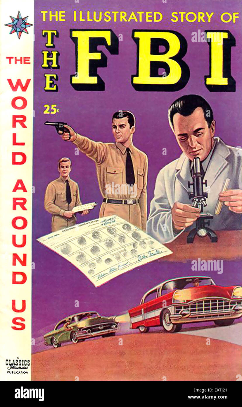 1960s USA The Illustrated Story ofthe FBI Book Cover Stock Photo - Alamy