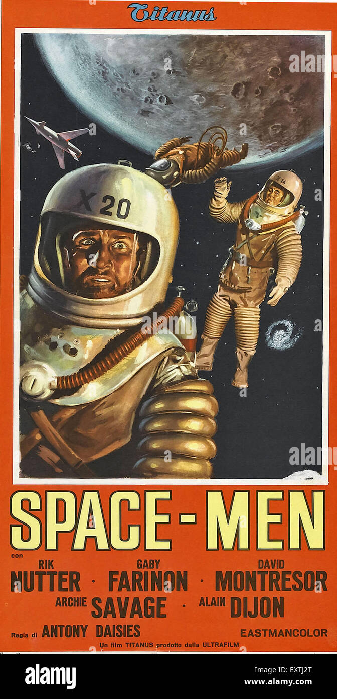 1960s USA Space-Men Film Poster Stock Photo - Alamy