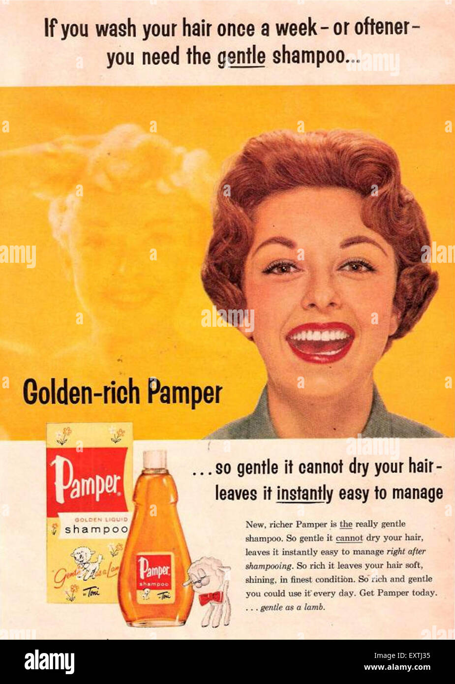 1950s hair shampoo hi-res stock photography and images - Alamy