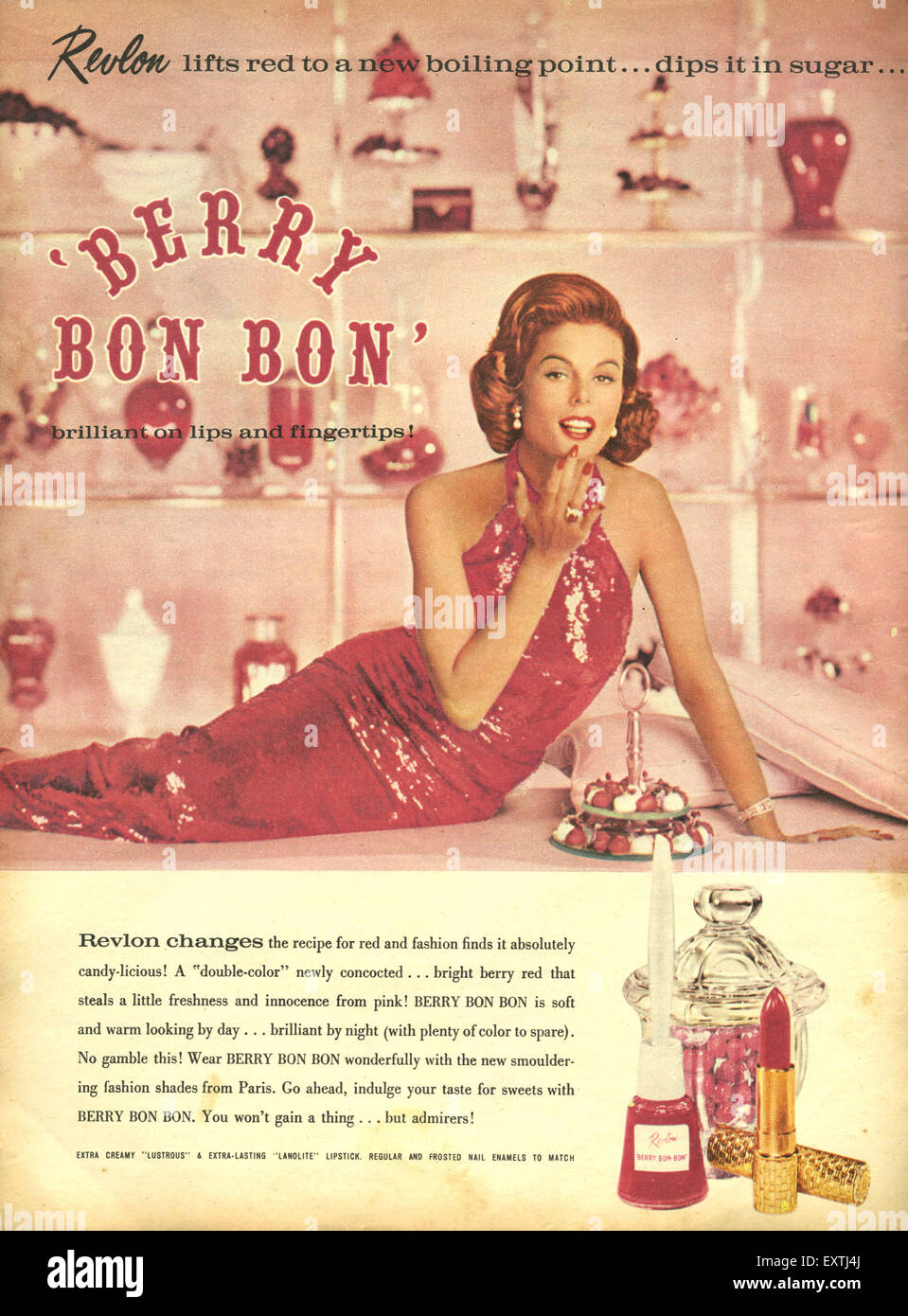 1960s UK Revlon Magazine Advert Stock Photo - Alamy