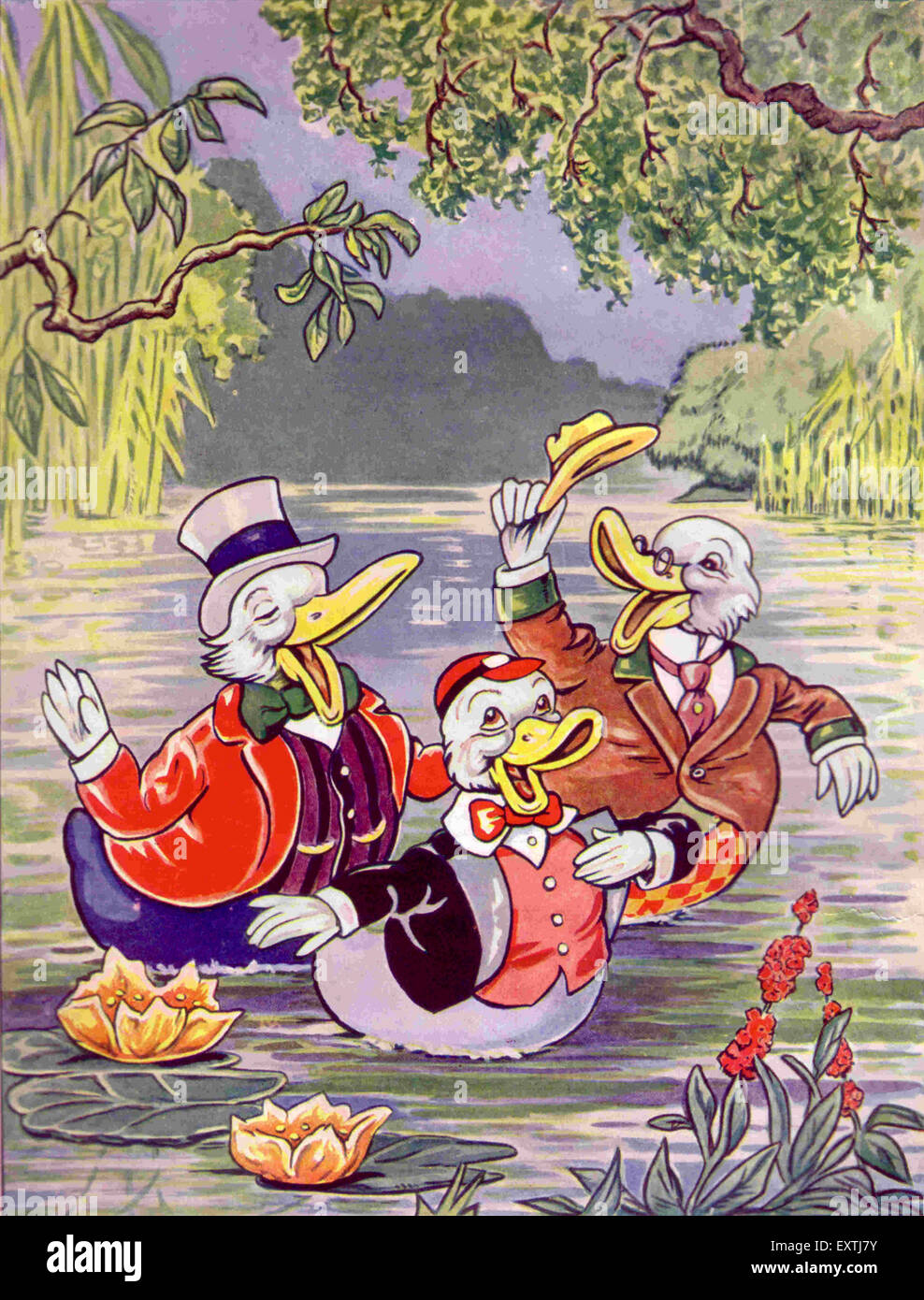 UK Sunny Stories Comic/ Cartoon Plate Stock Photo - Alamy