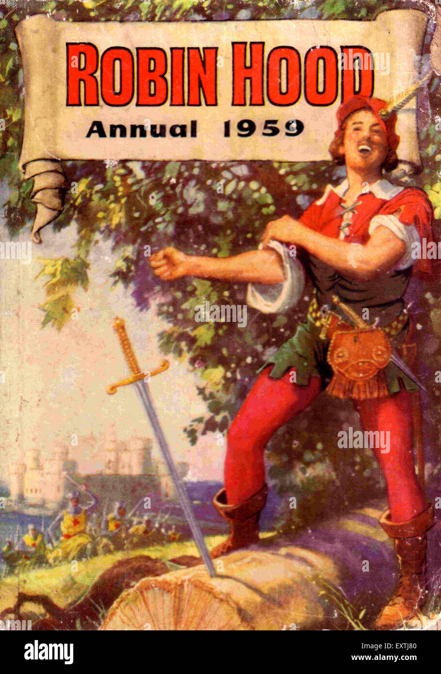 1950s UK Robin Hood Book Cover Stock Photo - Alamy