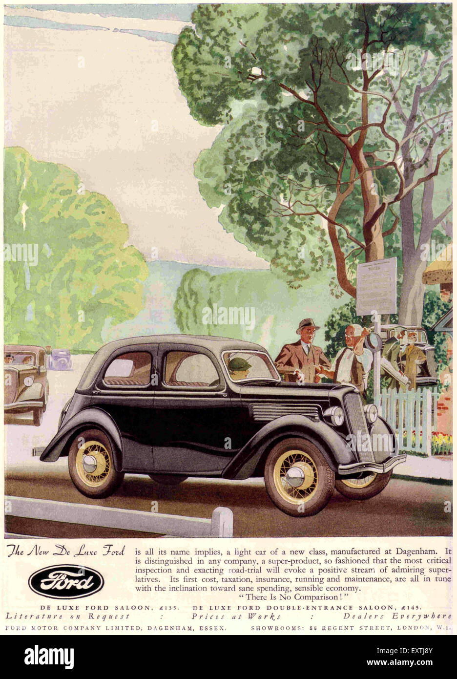 1930s UK Ford Magazine Advert Stock Photo - Alamy