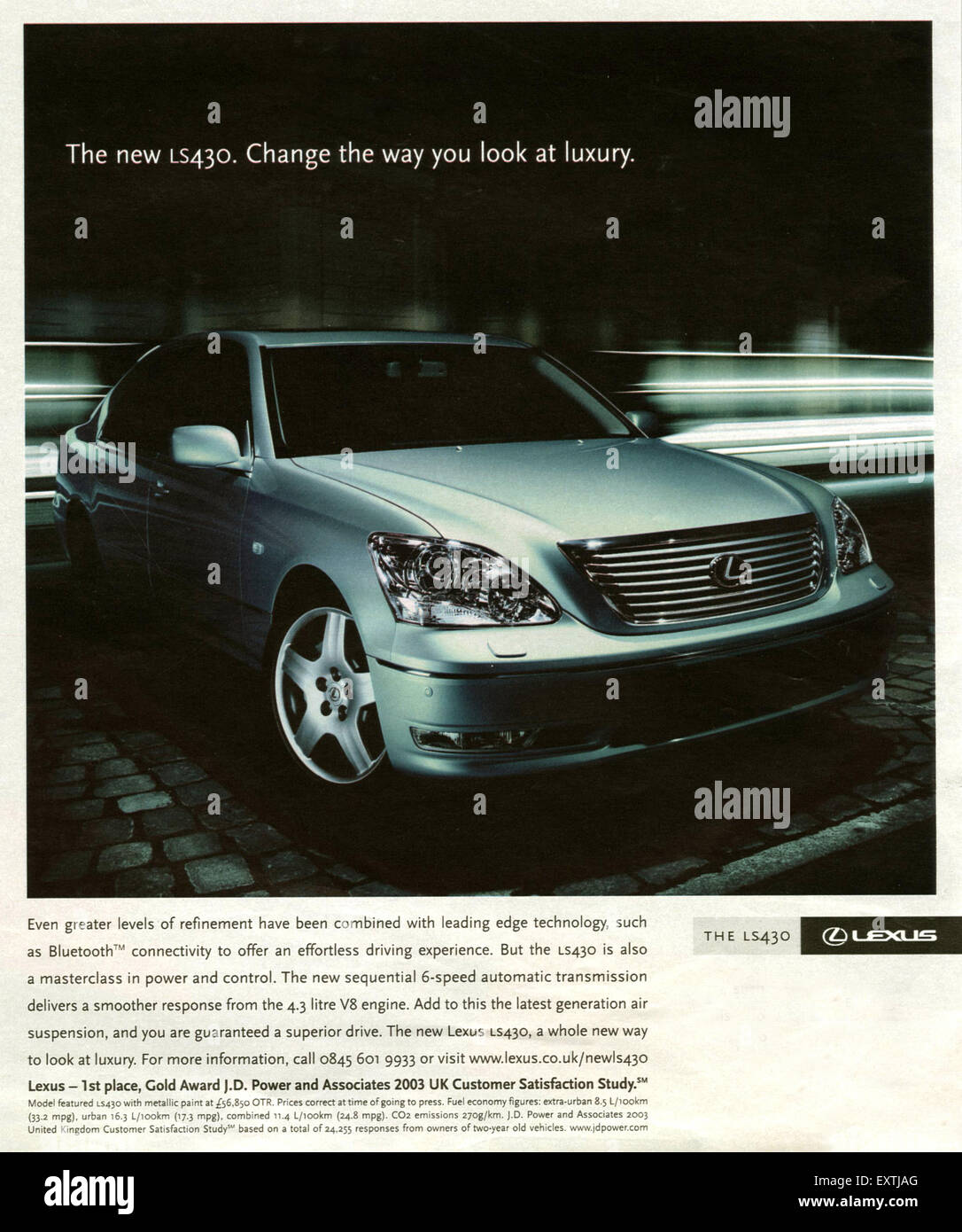 2000s UK Lexus Magazine Advert Stock Photo - Alamy