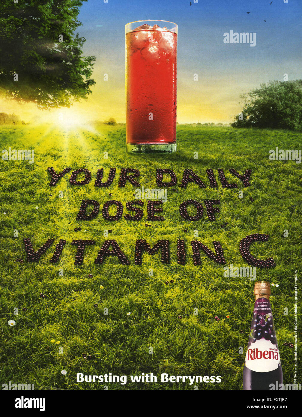 2010s UK Ribena Magazine Advert Stock Photo - Alamy