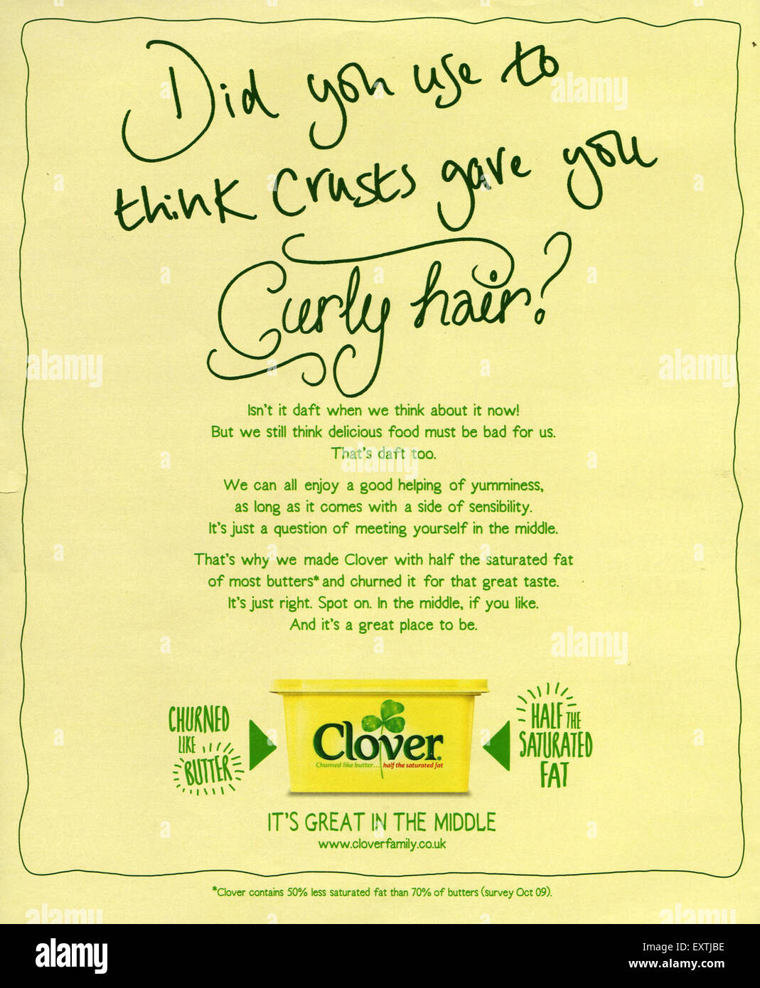 2010s UK Clover Magazine Advert Stock Photo - Alamy