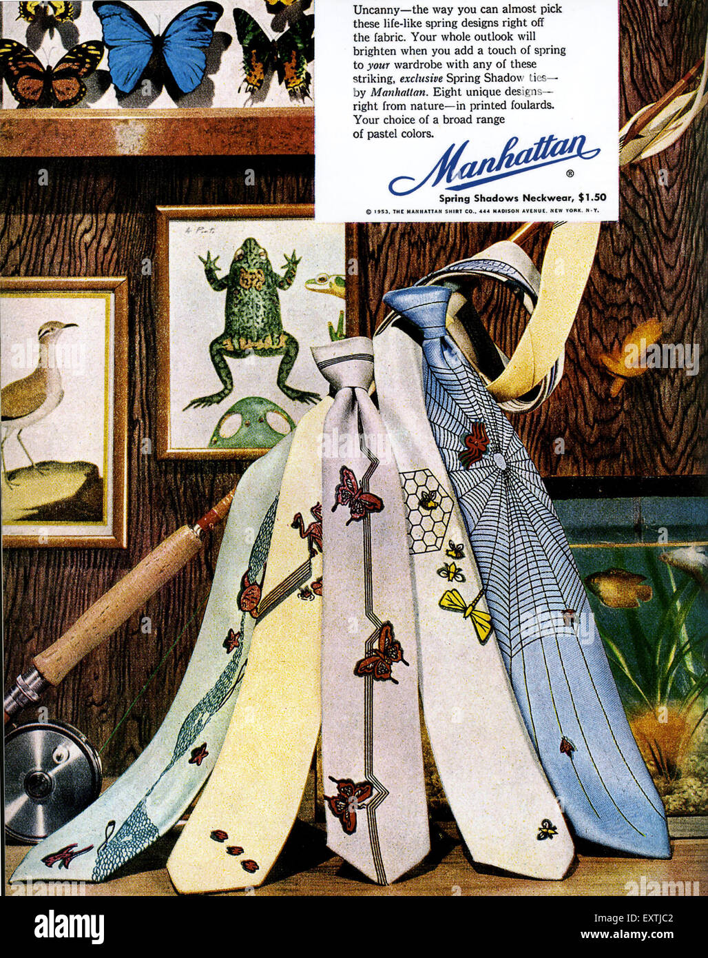 1950s USA Manhattan Magazine Advert Stock Photo - Alamy