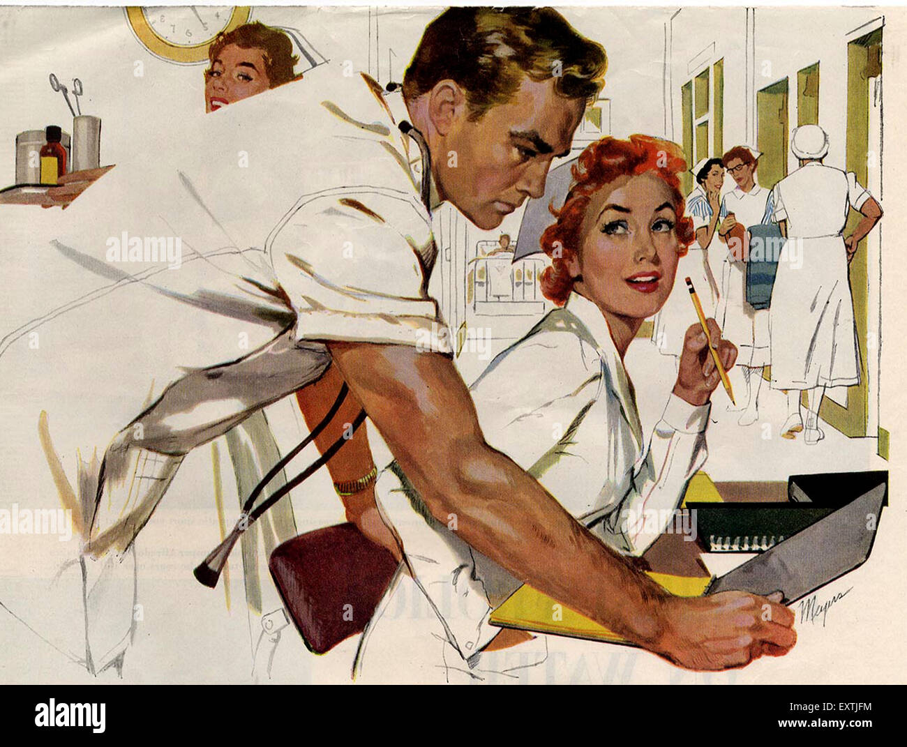 1950s hospital hi-res stock photography and images - Alamy