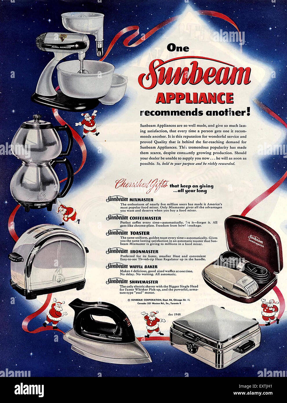 1950s UK Sunbeam Magazine Advert Stock Photo - Alamy
