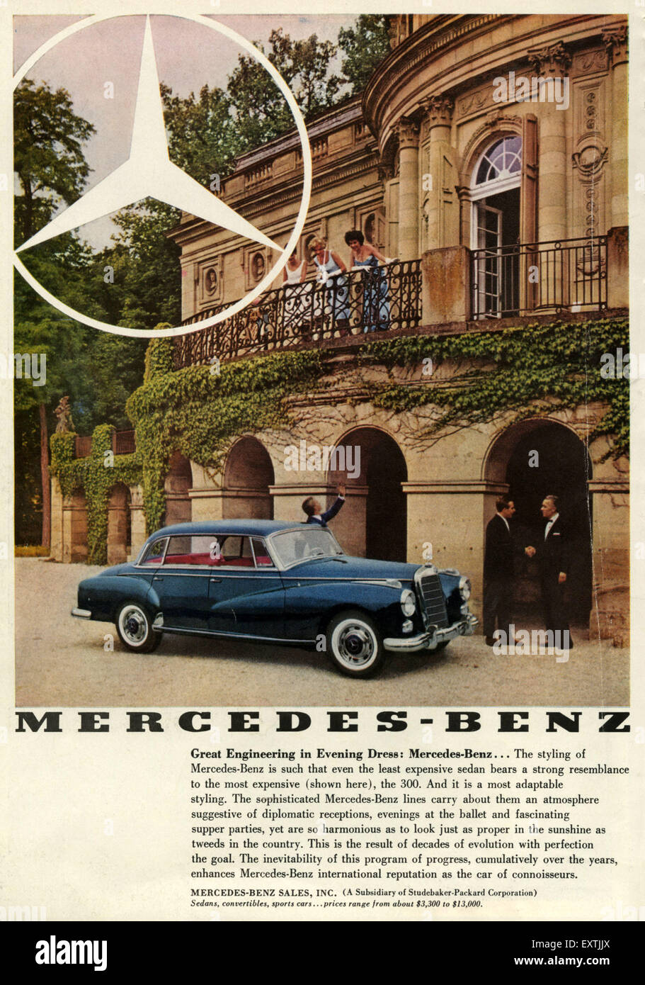 1960s USA Mercedes-Benz Magazine Advert Stock Photo - Alamy