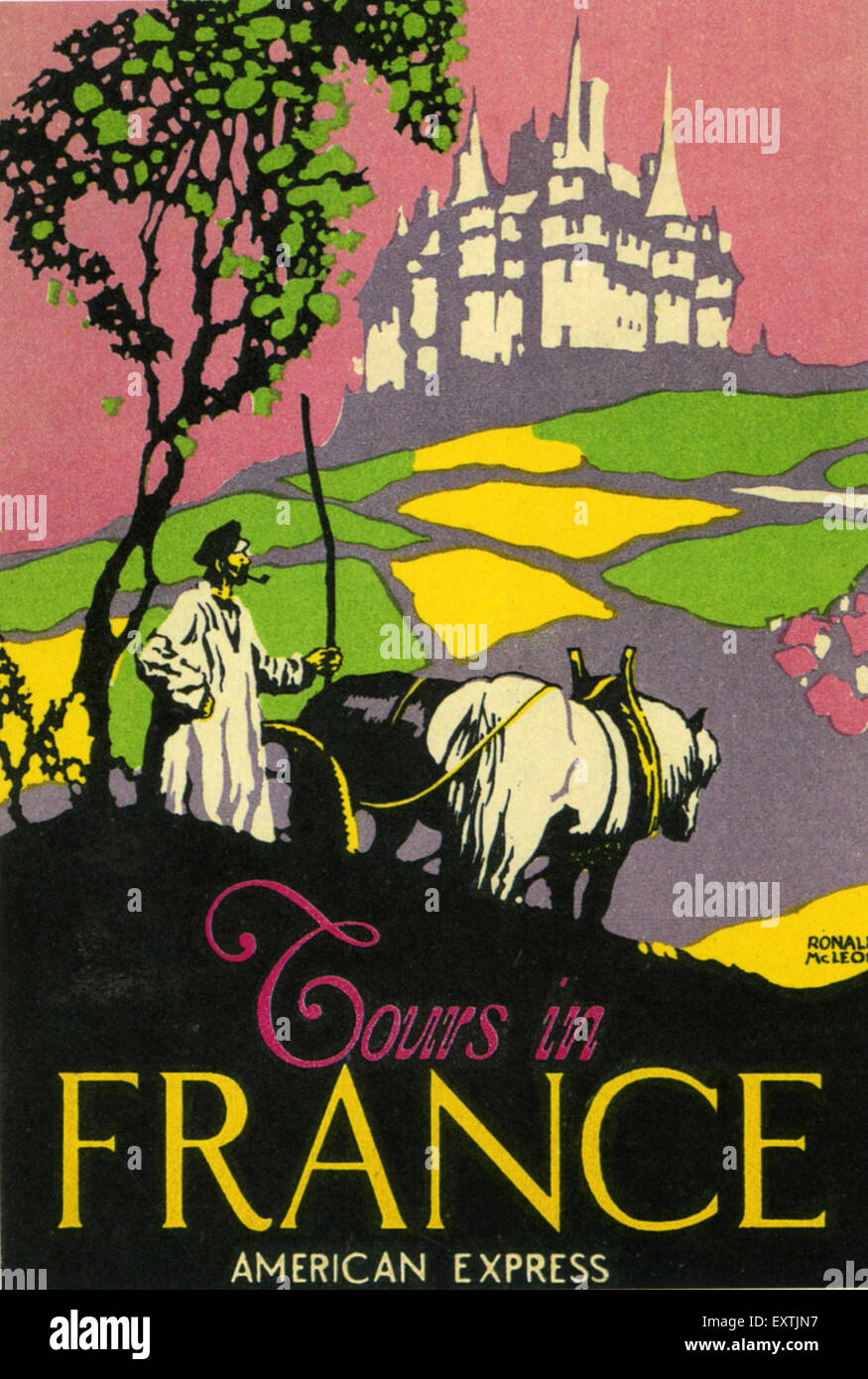 1920s USA American Express Poster Stock Photo - Alamy