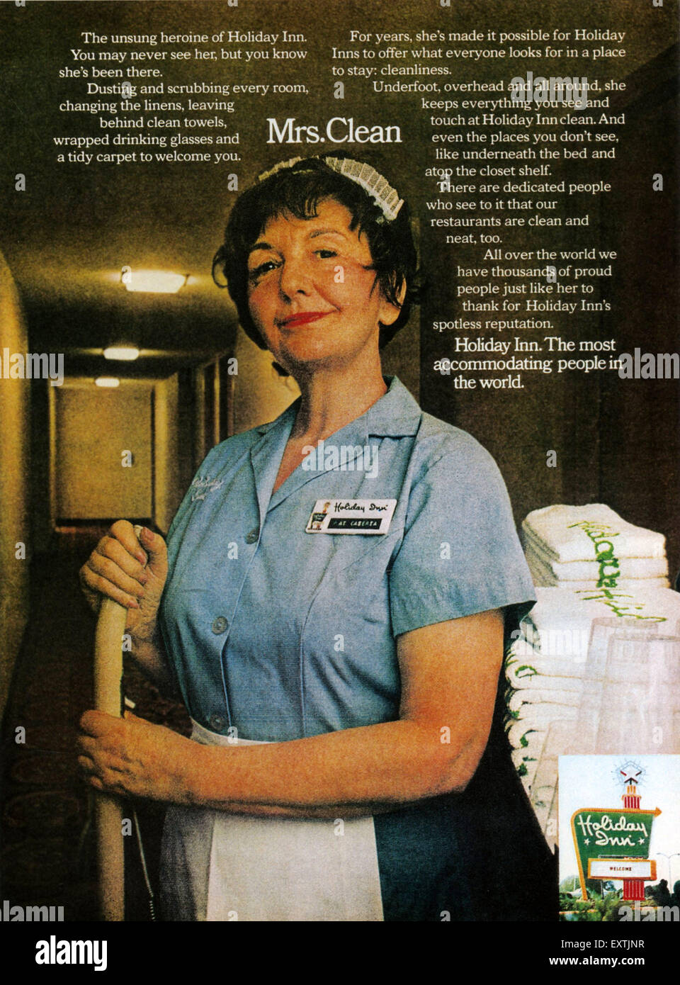 1970s USA Holiday Inn Magazine Advert Stock Photo - Alamy