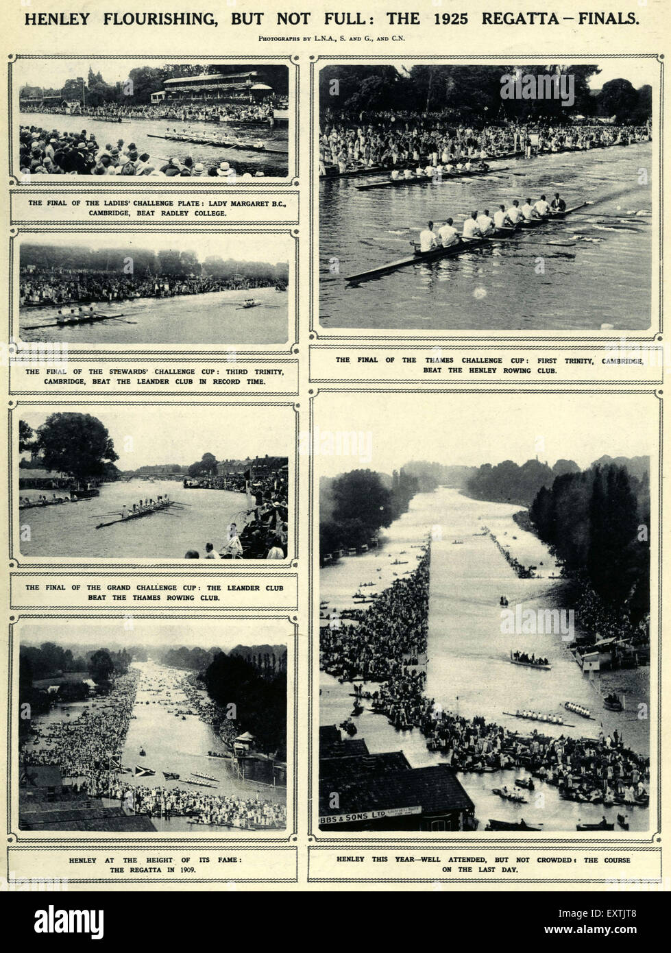 1920s UK Henley Regatta Magazine Plate Stock Photo - Alamy
