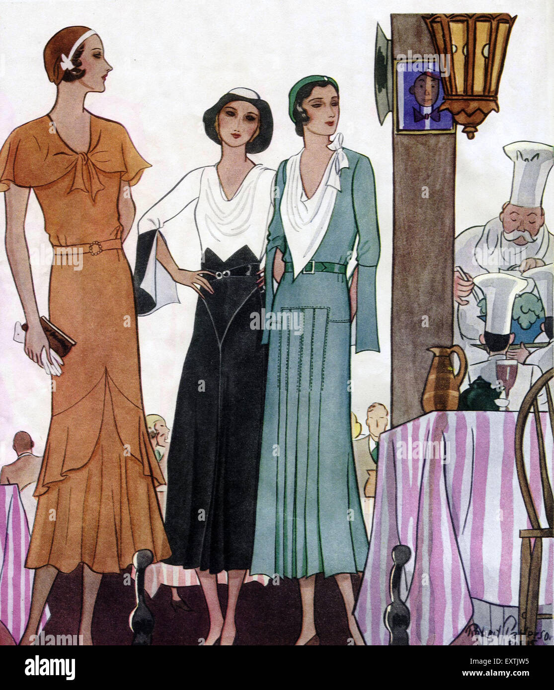 1930s USA Womens Fashion Magazine Advert Stock Photo - Alamy