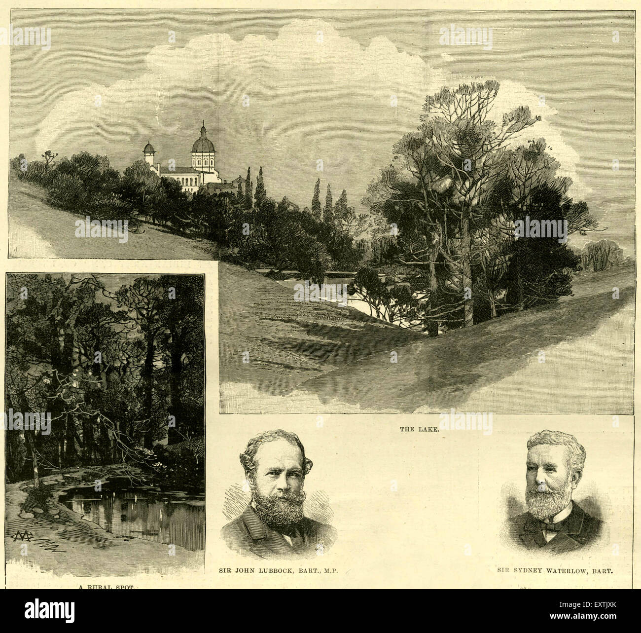 1890s UK Waterlow Park, Highgate Magazine Plate Stock Photo - Alamy