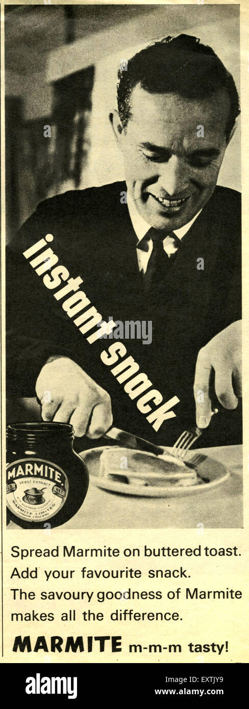 Uk marmite magazine advert hi-res stock photography and images - Alamy