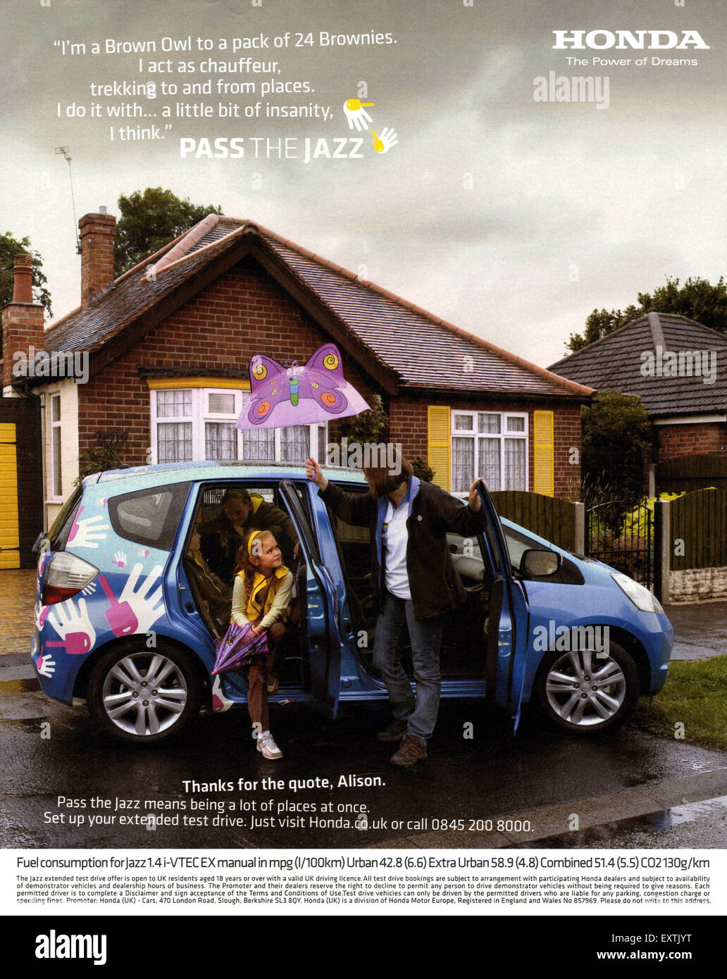 2010s UK Honda Magazine Advert Stock Photo - Alamy