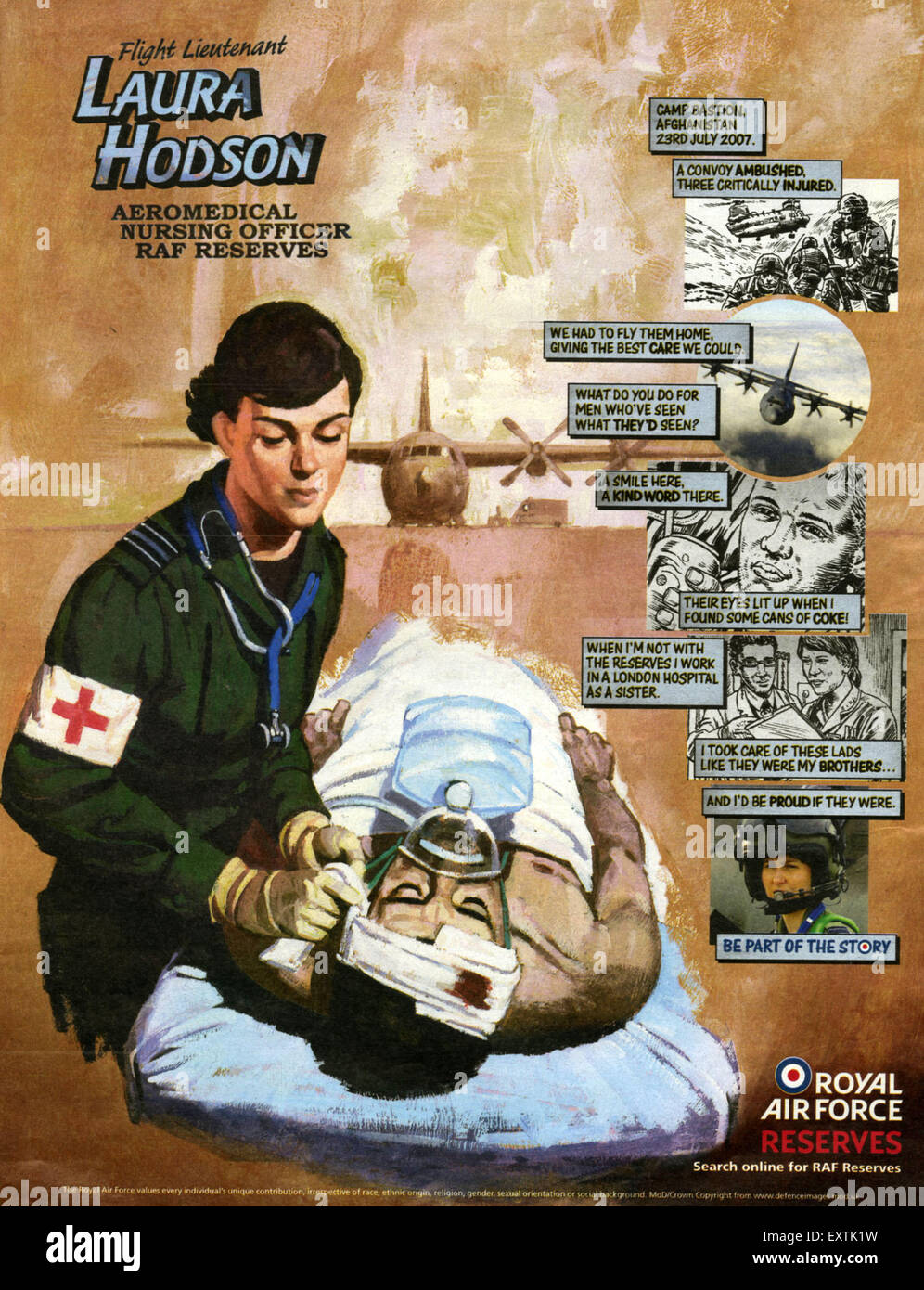 2010s UK Royal Air Force Reserves Magazine Advert Stock Photo - Alamy