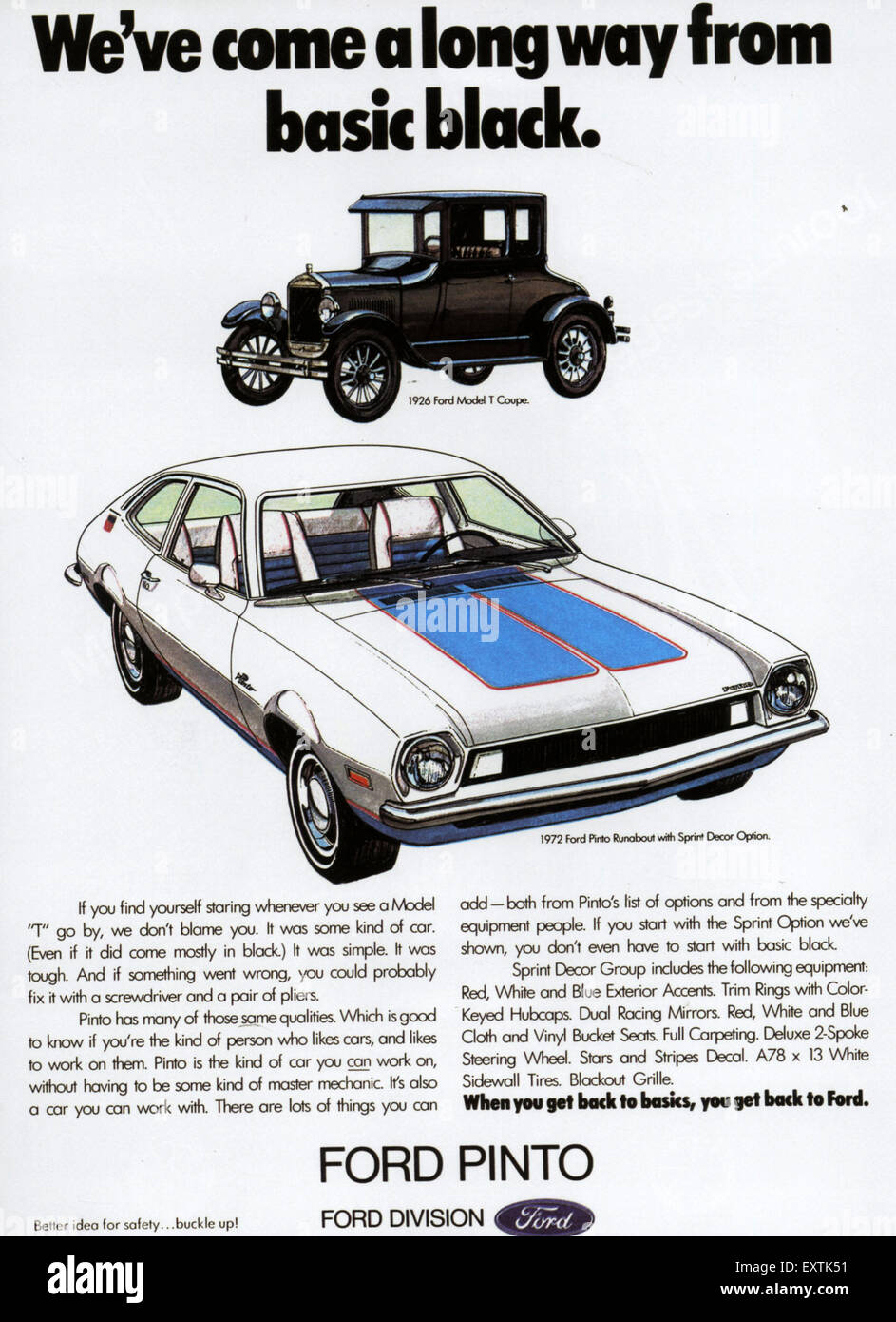 1970s USA Ford Magazine Advert Stock Photo - Alamy