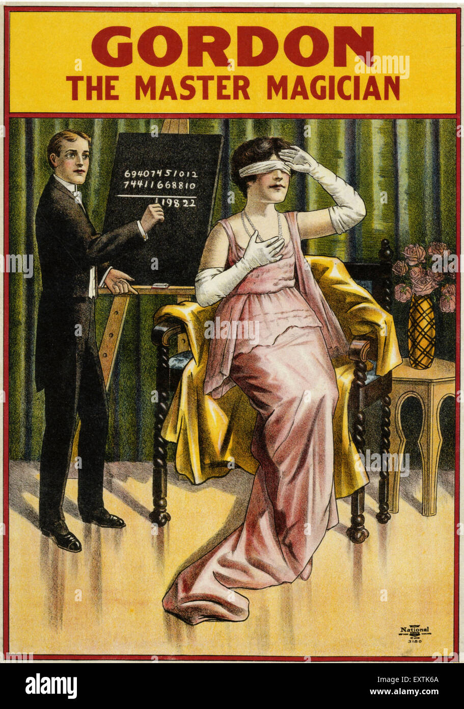 1900s USA Gordon the Master Magician Poster Stock Photo - Alamy