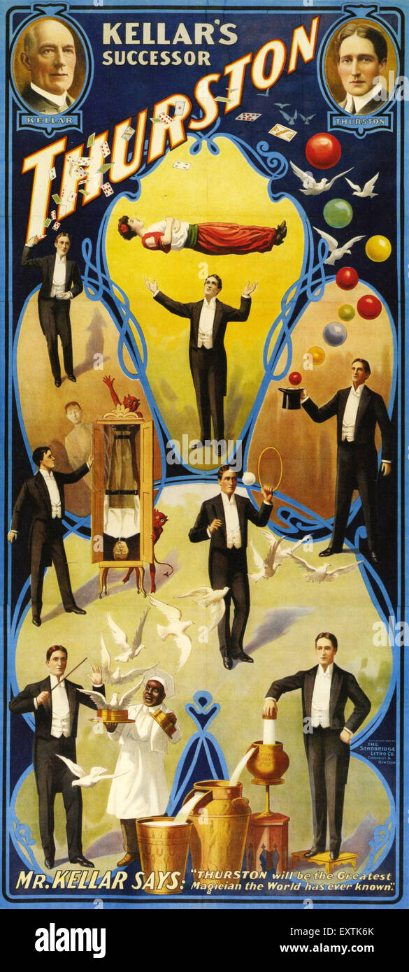 1900s USA Thurston Poster Stock Photo - Alamy