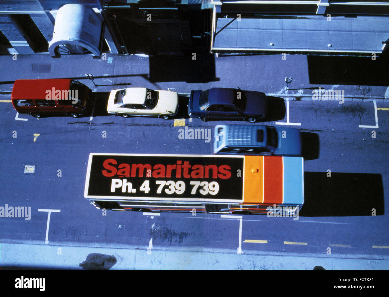 1990s New Zealand Samaritans Advertising Magazine Plate Stock Photo - Alamy