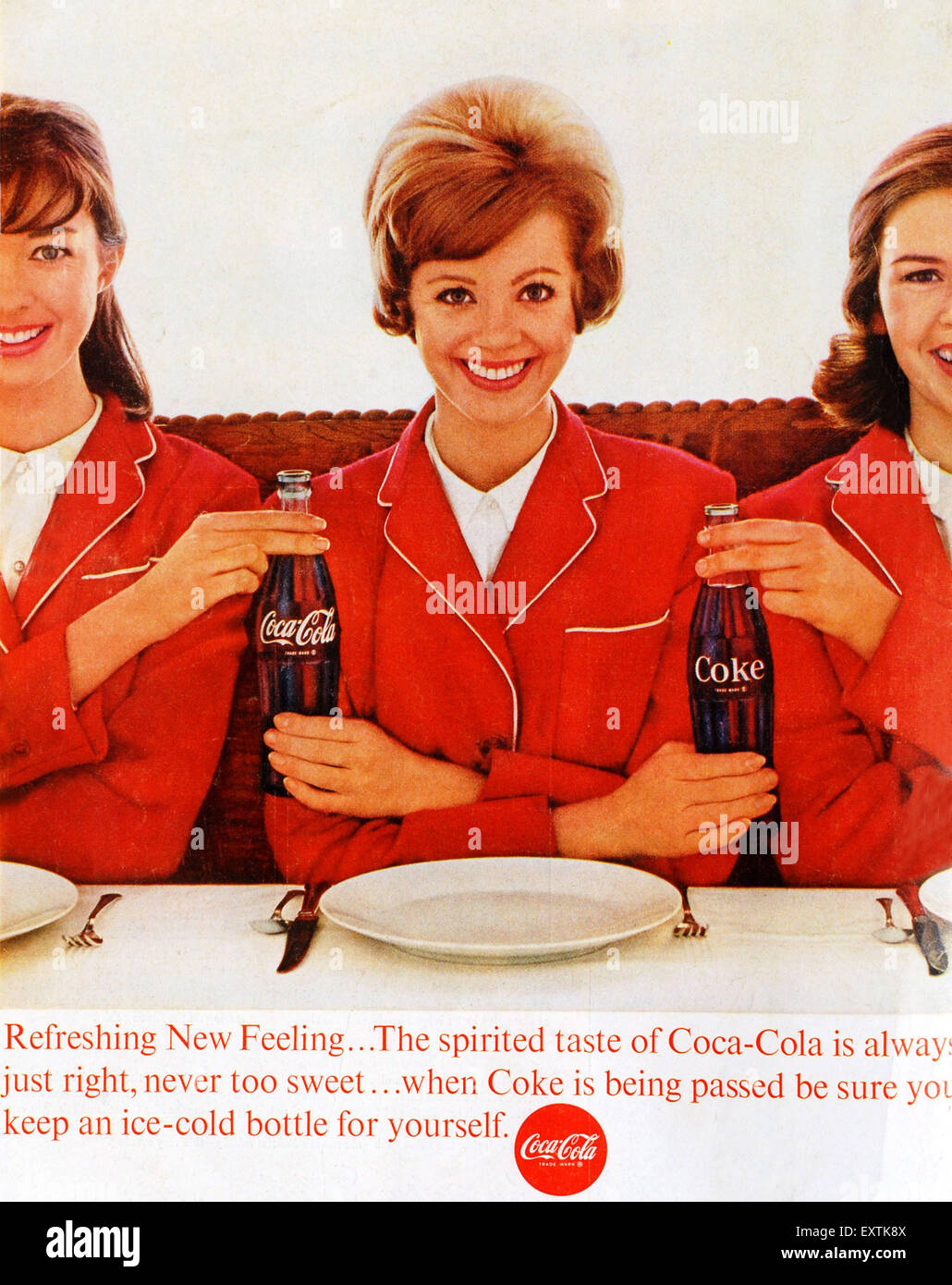 1950s USA Coca-Cola Magazine Advert Stock Photo - Alamy