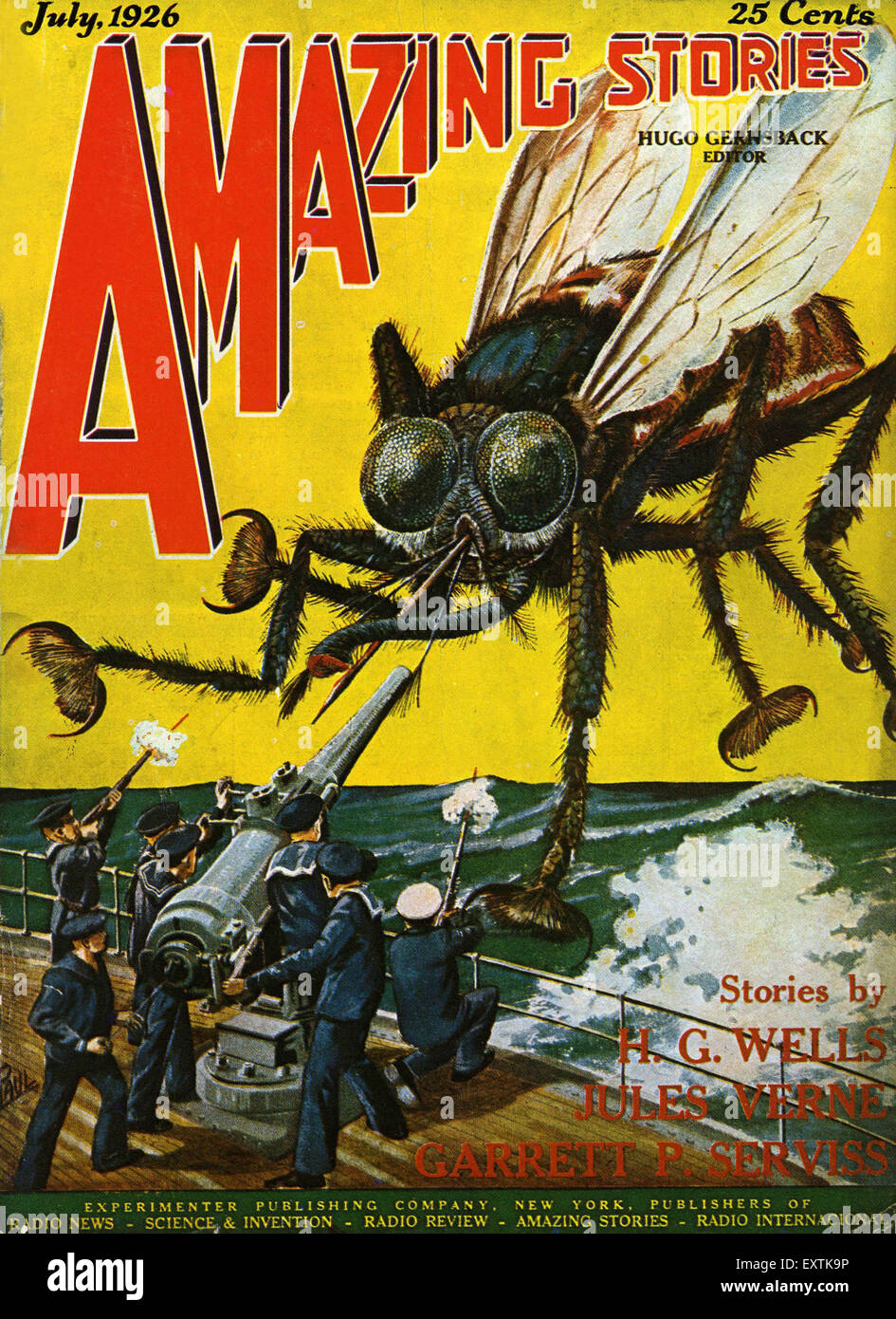 1920s USA Amazing Stories Magazine Cover Stock Photo - Alamy