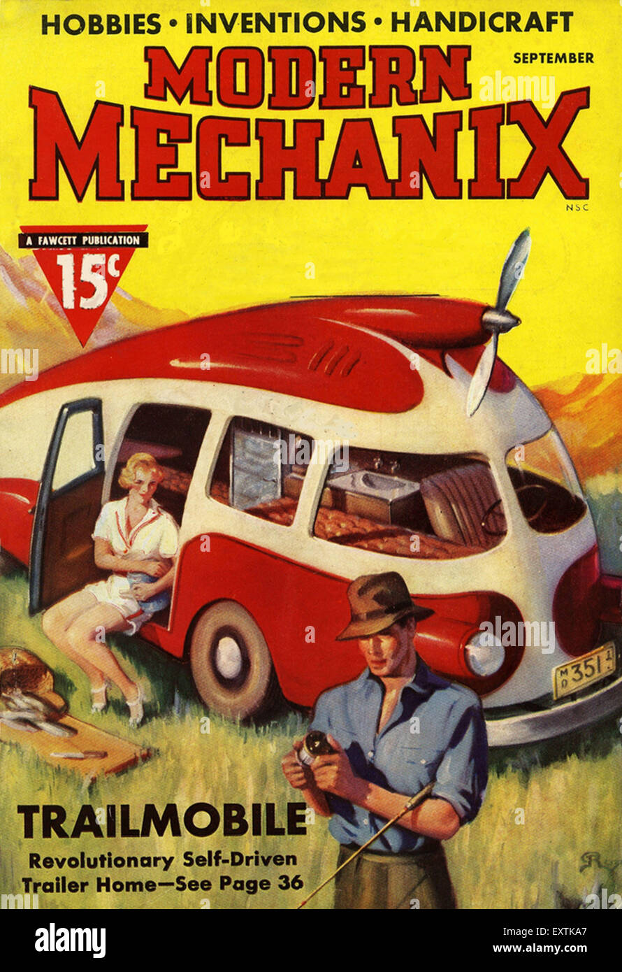 USA Modern Mechanix Magazine Cover Stock Photo - Alamy