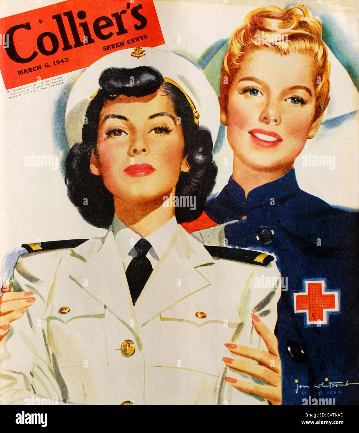 1940s USA Collier's Magazine Cover Stock Photo - Alamy