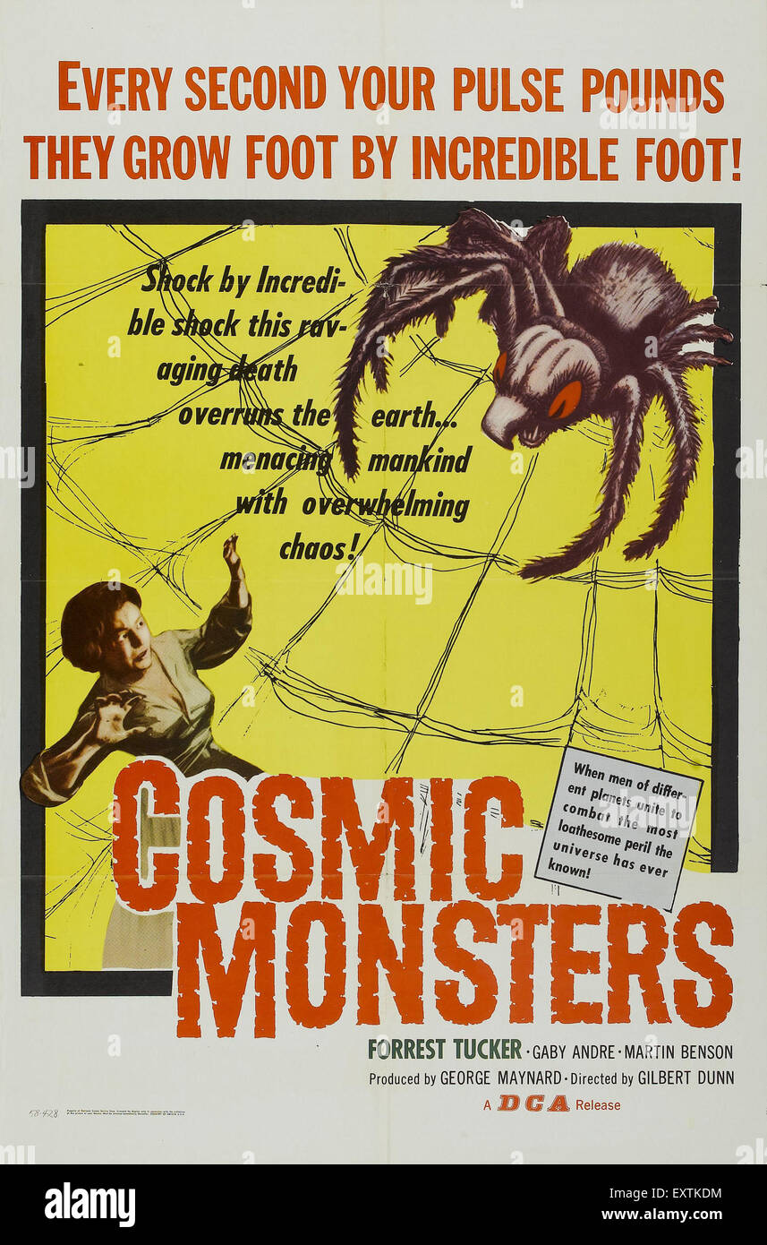 1950s USA Cosmic Monsters Film Poster Stock Photo - Alamy