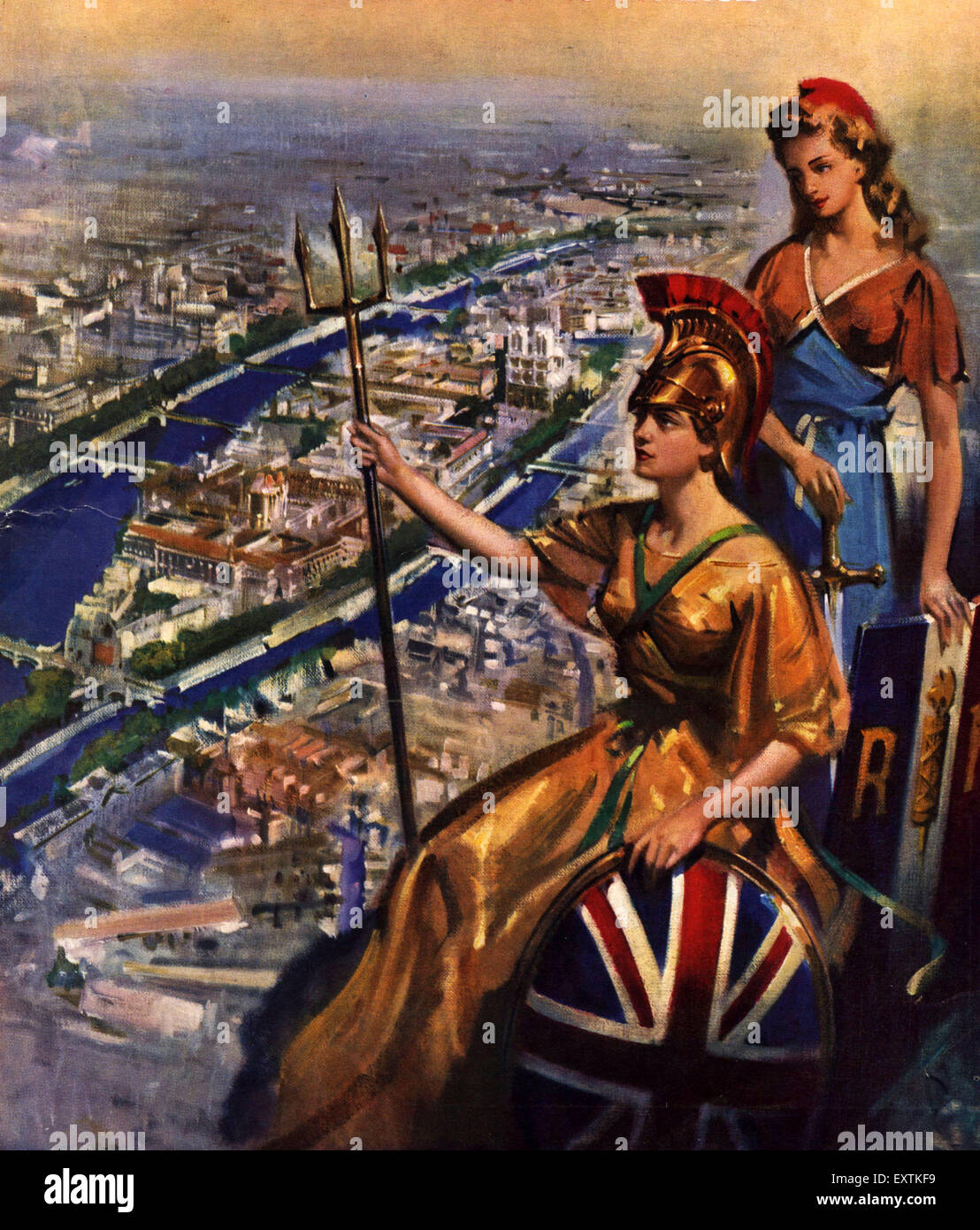 1950s UK Festival of Britain Magazine Plate Stock Photo - Alamy