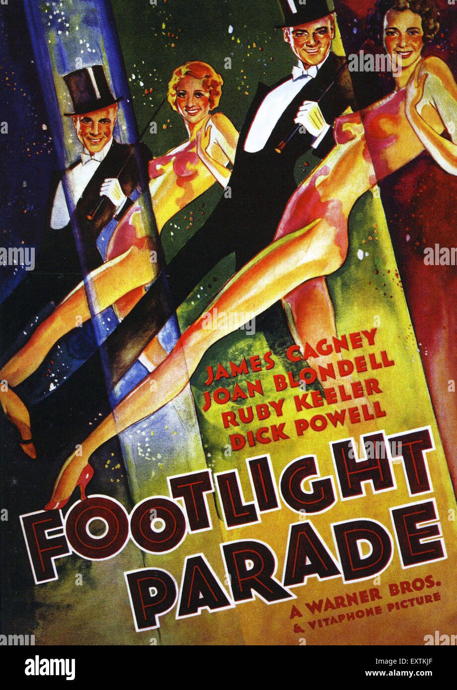 1930s USA Footlight Parade Film Poster Stock Photo - Alamy