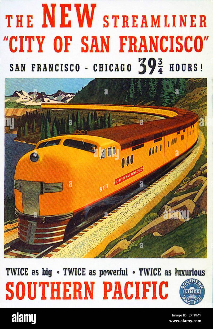 Usa travel 1940s railways hi-res stock photography and images - Alamy