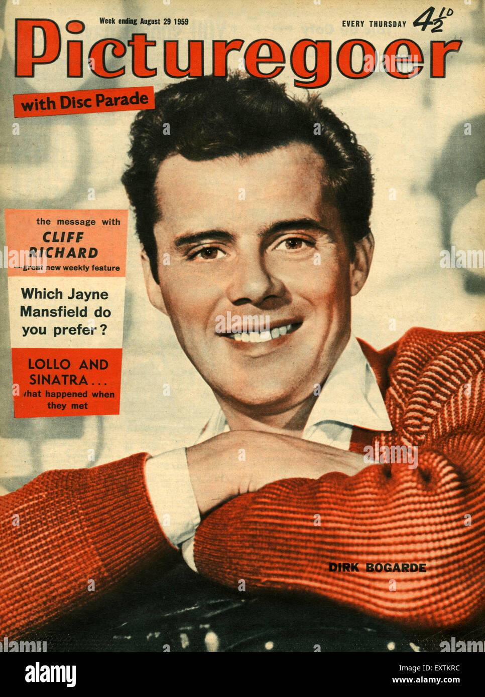 1950s UK Picturegoer Magazine Cover Stock Photo - Alamy