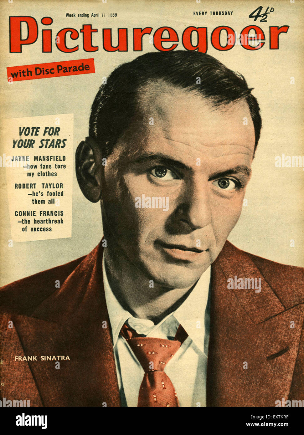 1950s UK Picturegoer Magazine Cover Stock Photo - Alamy