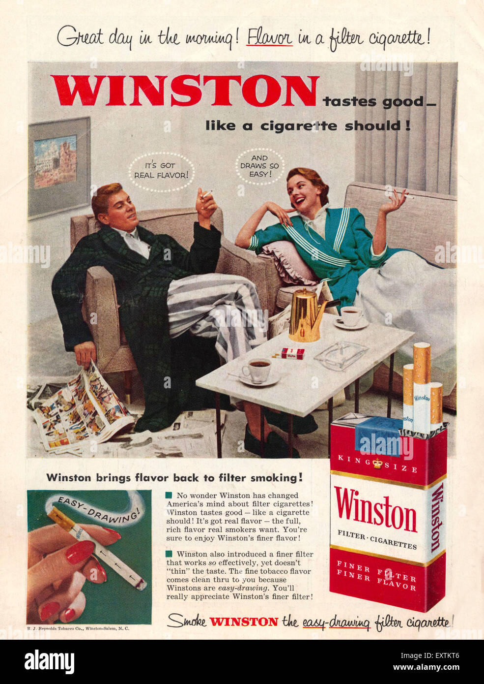 1950s USA Winston Magazine Advert Stock Photo - Alamy