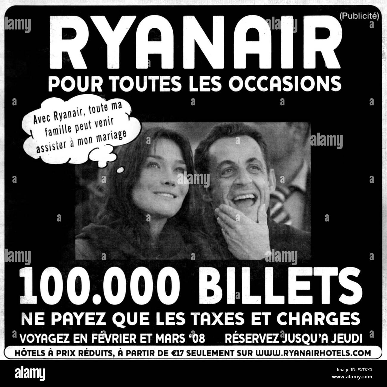 2000s France Ryanair Magazine Advert Stock Photo - Alamy